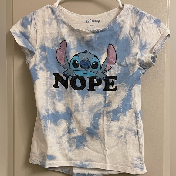 Disney | Shirts & Tops | Disney Stitch Nope Shirt Kids Medium 14 | Poshmark